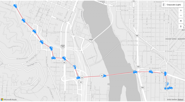 Power BI incorporates Markers in Azure Maps